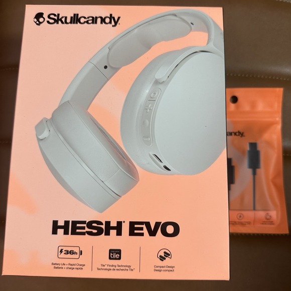 Skullcandy | Headphones | New Skullcandy Hesh Evo Bone Orange Glow ...